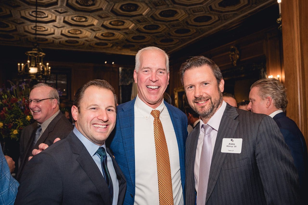 Liam Reaume ’14, Joe Dudley ’14, and Dan Lunghamer ’15 do their part to ...